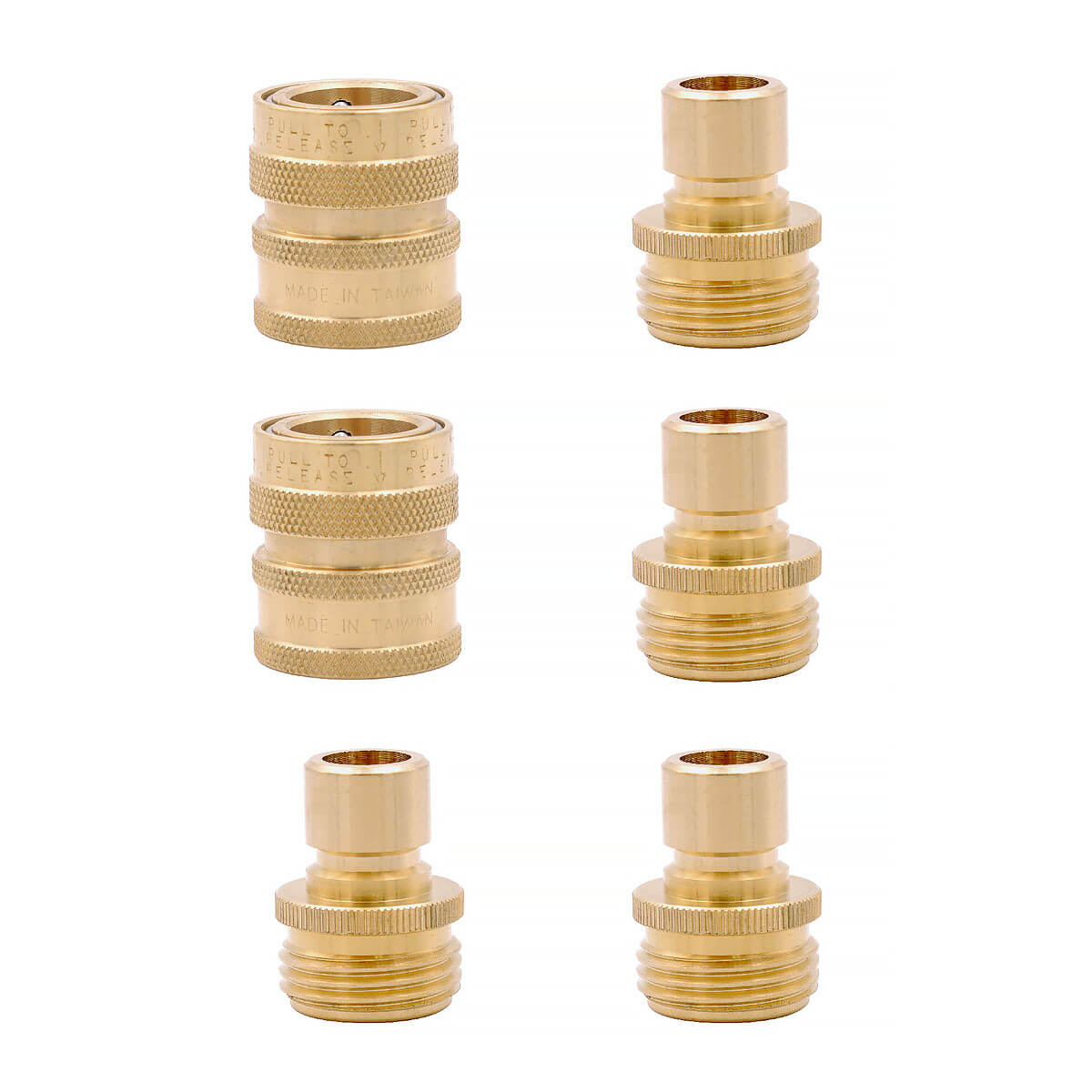 Garden Hose 3/4" Quick Connector Set, Extra 2 Male – PARADEN